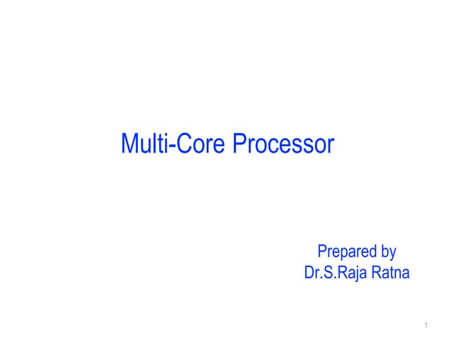Multicore Processorpdf Operating Systems Computer Software And Applications