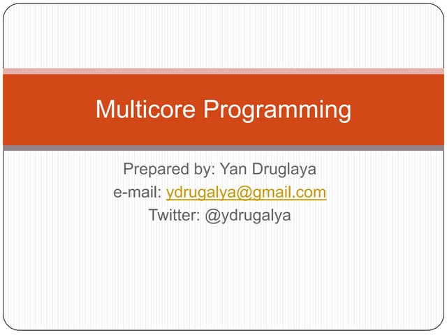 Multicore Programmingandtpl Day Ppt Free Download