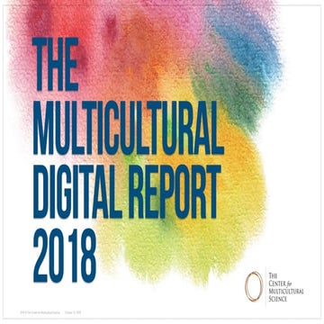 Multicultural Digital Report 2018 | PPT
