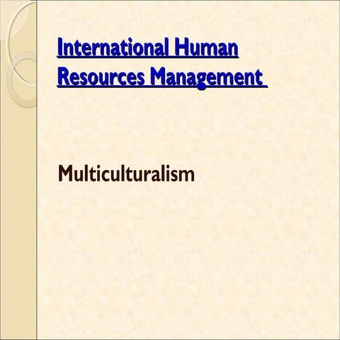 Multiculturalism 1 | PPT