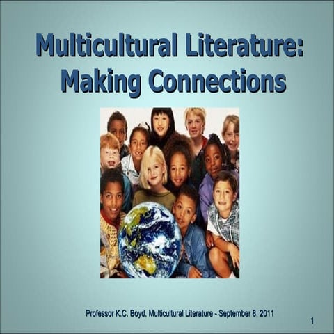 Multicultural Literature Making the Connections | PPT | Books and ...