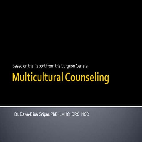 Multicultural Counseling | PPTX