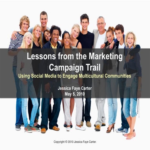 Lessons from the Marketing Campaign Trail: Using Social Media to Engage ...