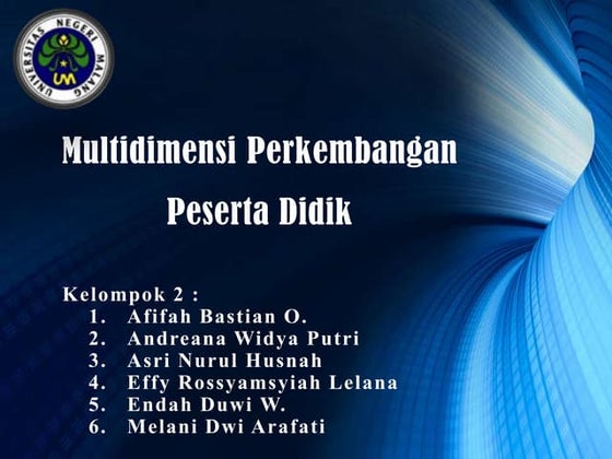 Konsep dasar perkembangan peserta didik usia sekolah dasar | PPT