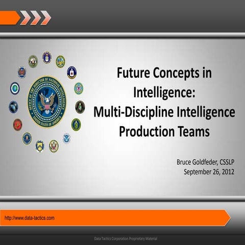 Multi Discipline Intelligence Production Teams 1 | PPTX