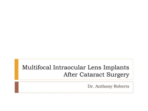 All About Cataract Surgery | PPT