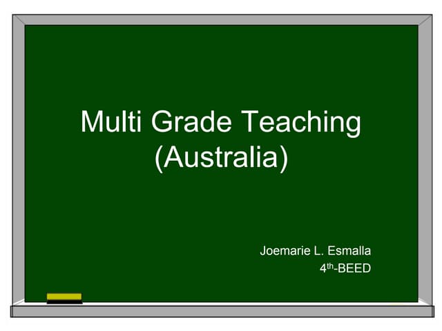 Multigrade Teaching | PPT