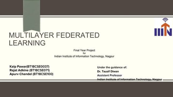 Federated Learning Overview and research issues | PPT