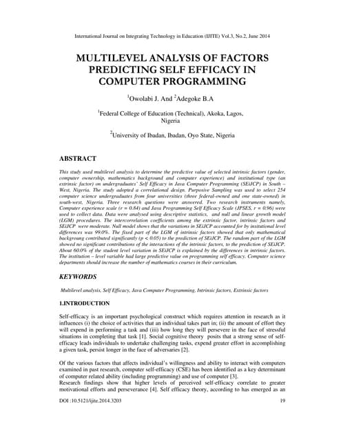 Multilevel analysis of factors | PDF Multilevel analysis of factors | PDF