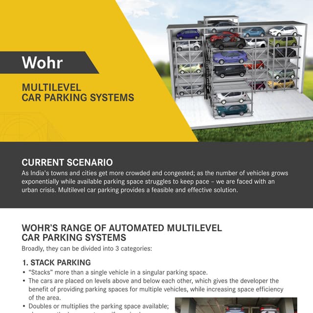 WOHR MULTILEVEL CAR PARKING SYSTEMS | PDF