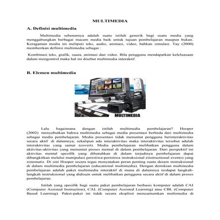 Elemen elemen multimedia (rina rahmawati 2D) | PPTX