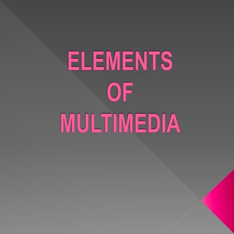 MULTIMEDIA SLIDE SHOW | PPT