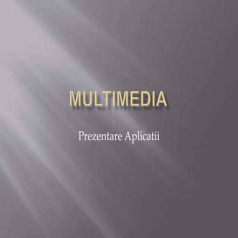5 aplicatii cunoscute la cursul multimedia | PPT