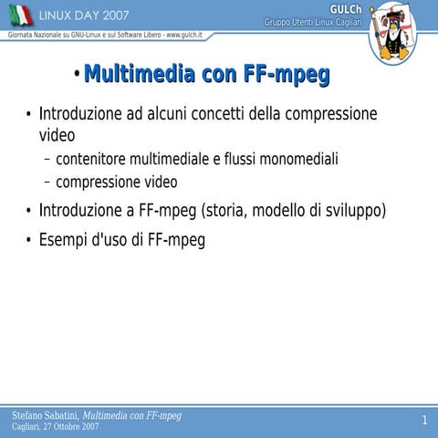 Multimedia con FFmpeg | PPT