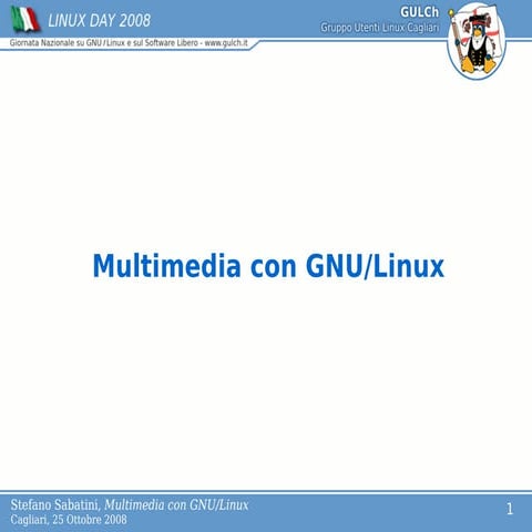Multimedia con GNU/Linux | PPT