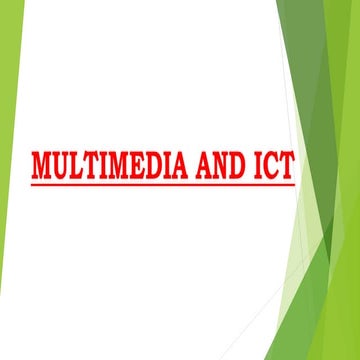 MULTIMEDIA AND ICT powerpoint presentation | PPTX