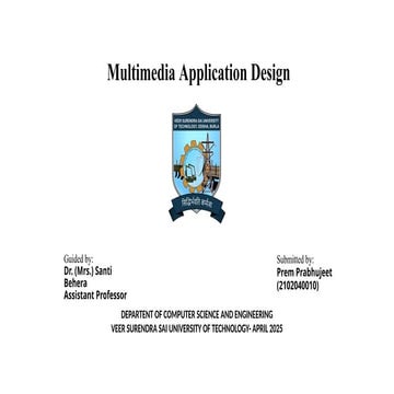 Multimedia Application design presentation | PPTX