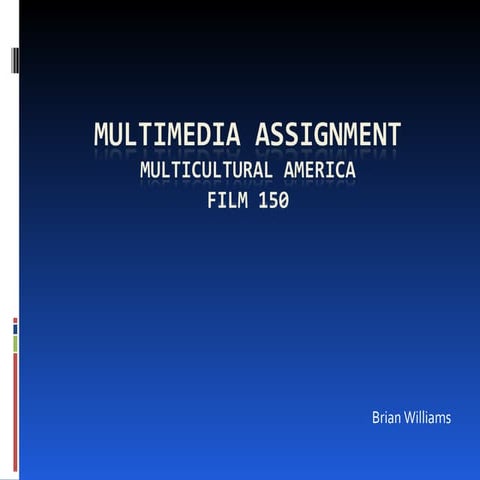 Multimedia Assignment | PPT