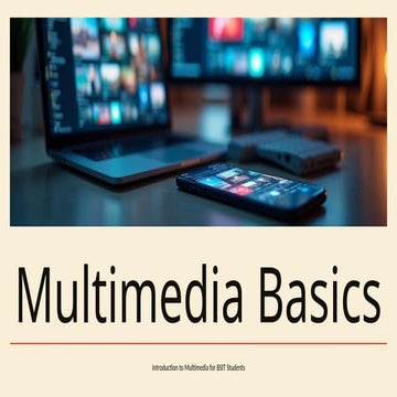 Multimedia Basics Defintion, History. Elements, etc | PPTX