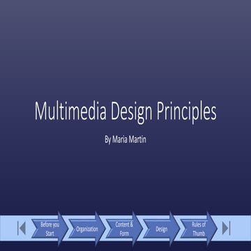 Multimedia Design Principles | PPTX | Desktop Publishing | Computer ...