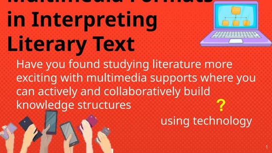 21st century multimedia formats in interfering literary text | PPTX ...