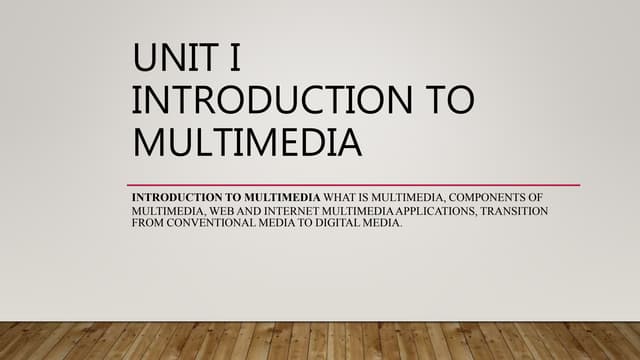 elements of multimedia | PPTX