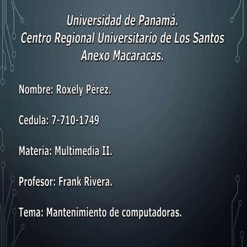 Presentación de Multimedia II trabajo.pptx | Computing | Technology & Computing