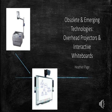 Multimedia presentation:obsolete and emerging tech | PPT