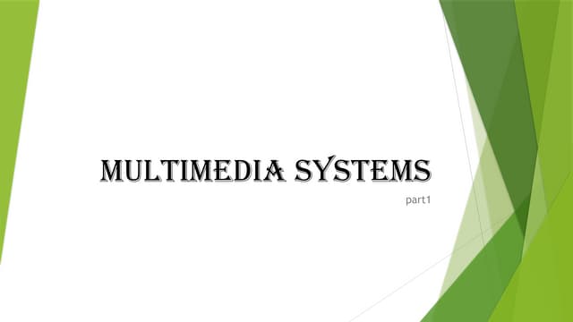 MULTIPLE COMPONENTS OF MULTIMEDIA | PDF