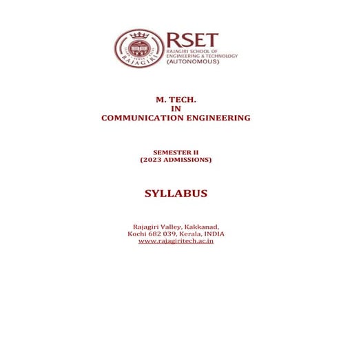 KTU M TECH S2 Multimedia Systems Syllabus | DOCX