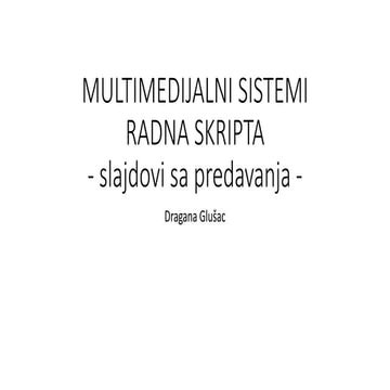 Multimedijalni sistemi skripta seminar.pdf