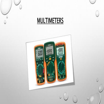 Multimeters | PPT