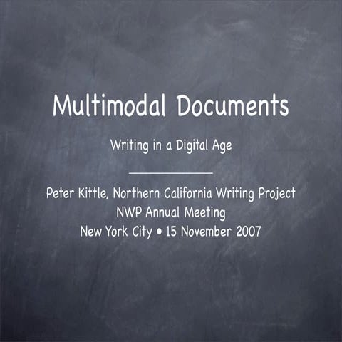Multimodal Documents (NWP 2007) | PPT