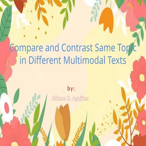 Multimodal Texts | PPTX