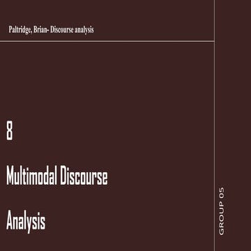 Multimodal Discourse Analysis-Multimodal Discourse Analysis Applied ...