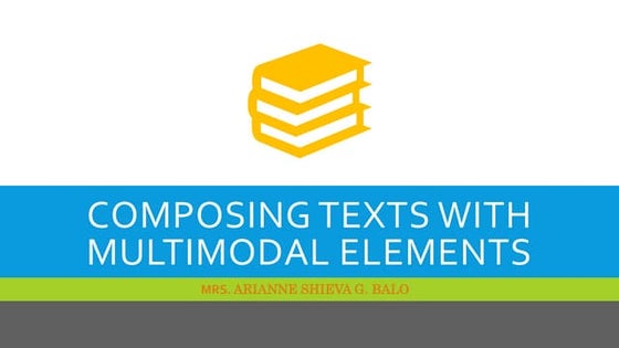 Multimodal texts | PPT