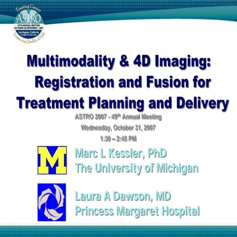 Multimodality & 4 D Imaging | PDF