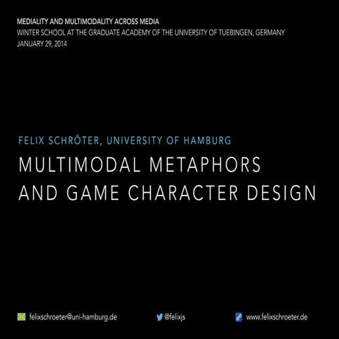 Multimodal Metaphors and Game Character Design | PDF