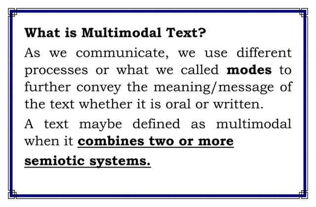Composing Texts Which Include Multimodal Elements Pptx