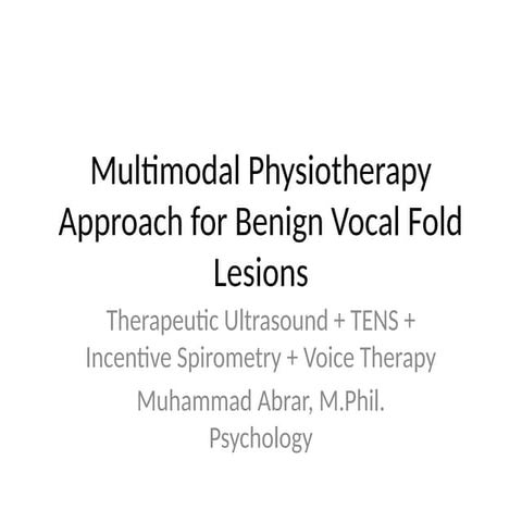 Multimodal_Voice_Therapy.pptx ahfrjjhrtk | PPTX