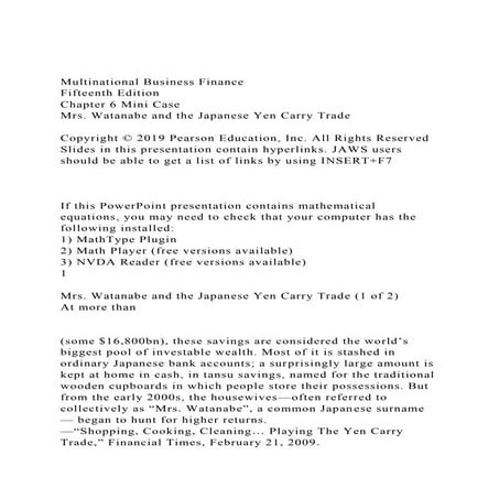 Multinational Business FinanceFifteenth EditionChapter 6 Min.docx