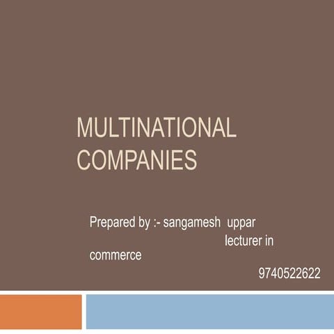 Multinational companies | PPT