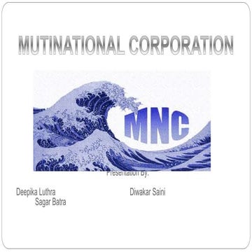 Multinational corporation | PPTX