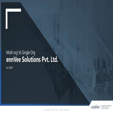 Multi Org Vs Single Org on the accounting purpose | PPT