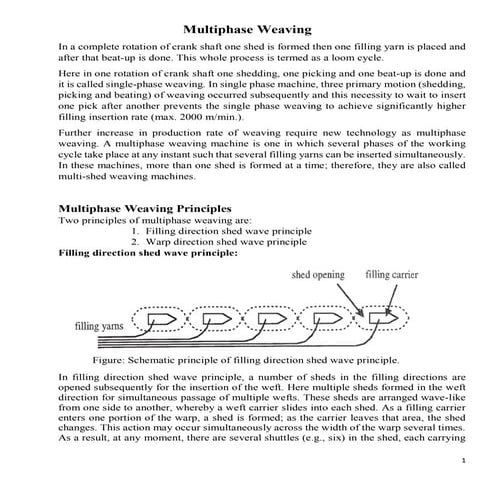 Multiphase weaving | PDF