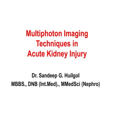 Multiphoton imaging techniques in AKI | PPSX