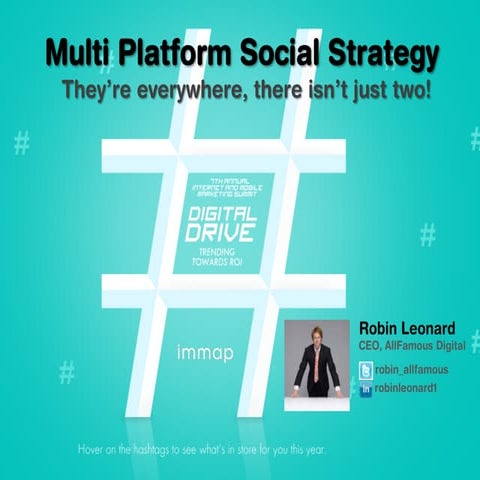 Multi Platform Social Media Strategy IMMAP Summit 2013 | PPT