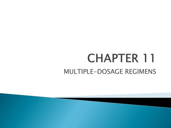 Multiple Dosage regimen | PPT