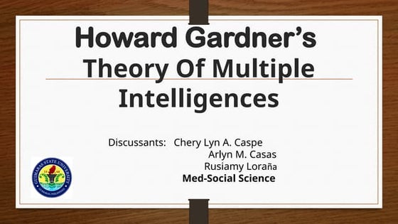 Concept of intelligence | PPT | Education