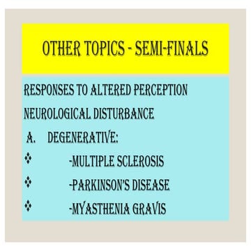MULTIPLE-SCLEROSIS.pptx Perception and coordination | PPT